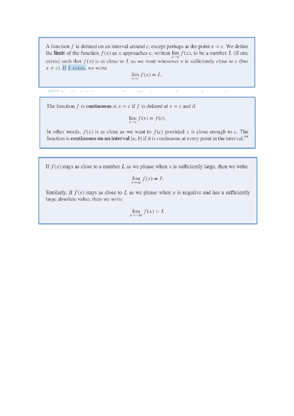 Math chp 1 - imp points from text - Calculus: Single Variable ...