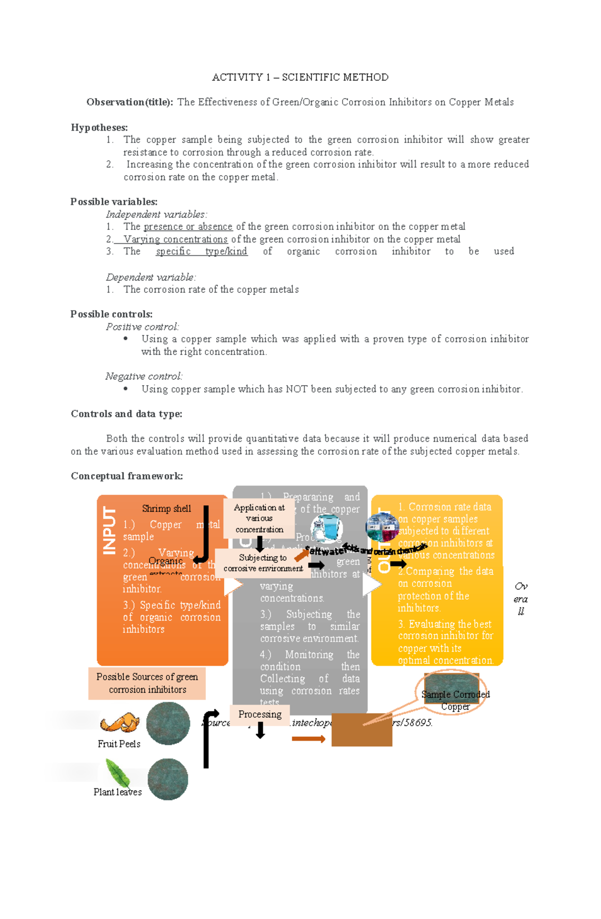 Activity 1 - Scientific Method - ACTIVITY 1 – SCIENTIFIC METHOD ...