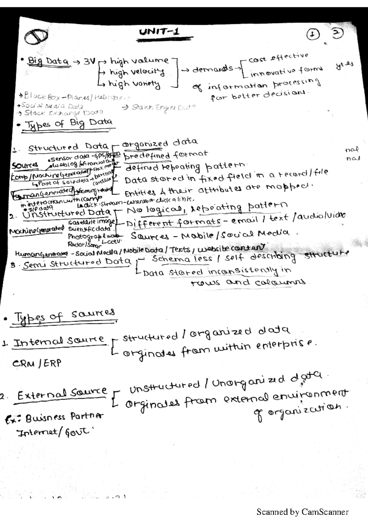 unit 1-2 big data analytics - Big Data analytics - Studocu