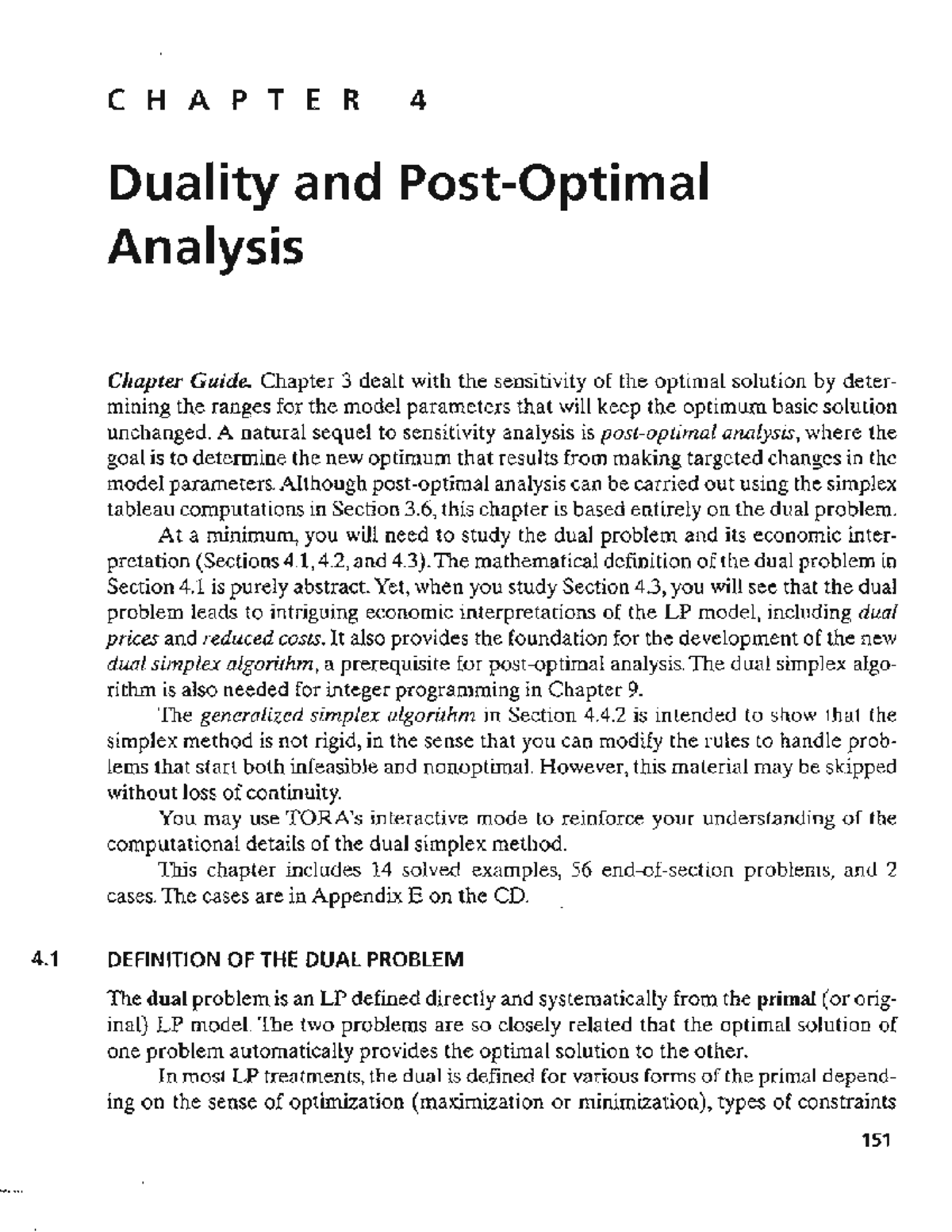 Duality - Hamdy TAHA Reference -Eng Etsh - ~, .':~~~: CHAPTER 4 Duality and Post-Optimal ...