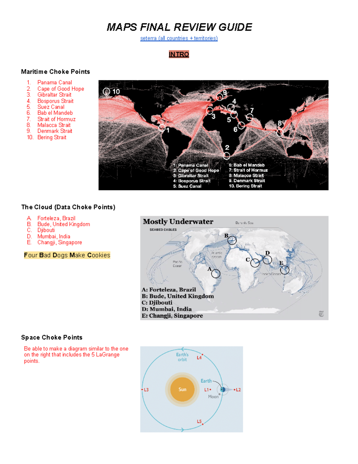 MAPS Final Review Guide - MAPS FINAL REVIEW GUIDE seterra (all ...