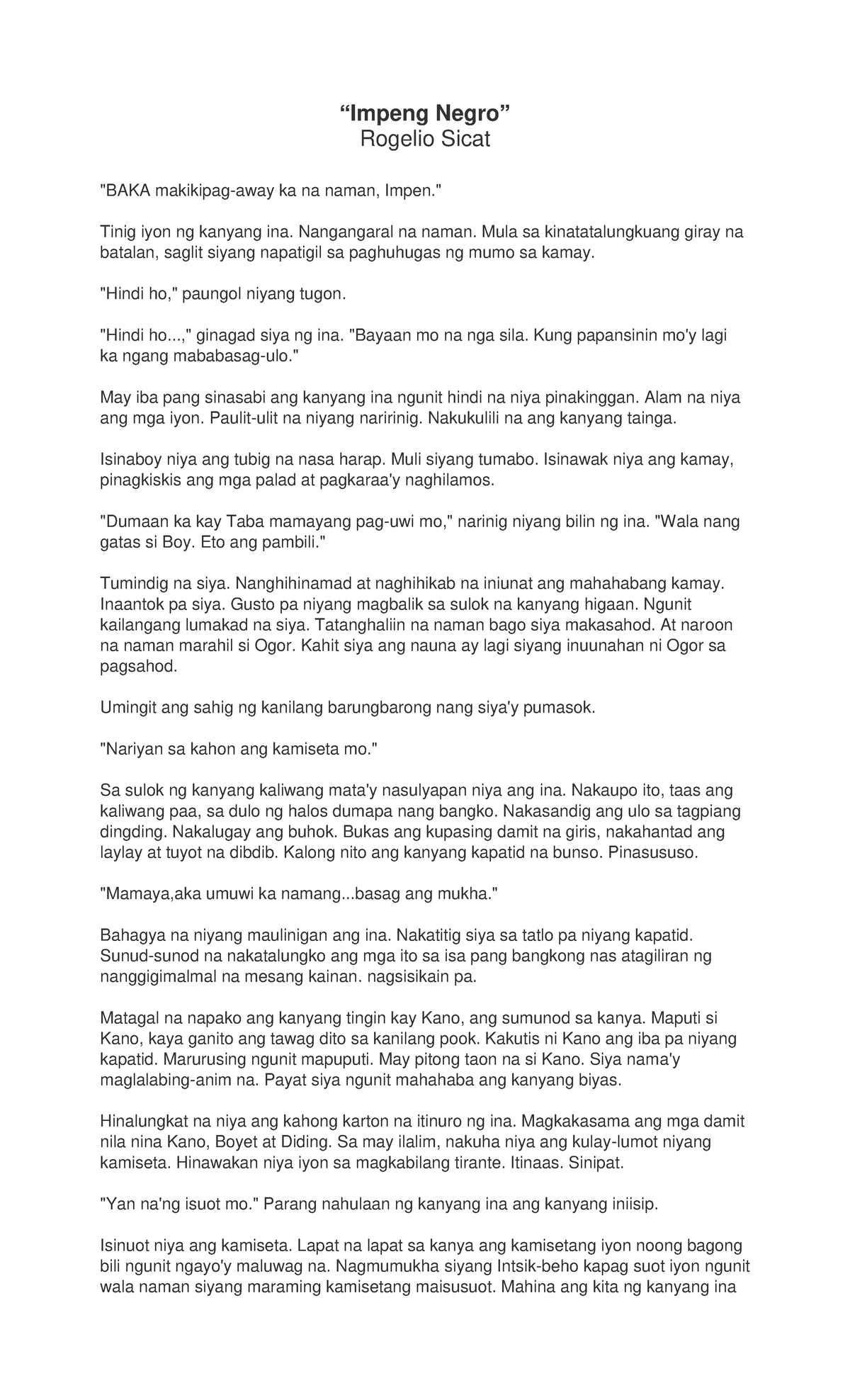 Impeng-Negrorrrrrrrrrr - Fundamentals of Ecology - MC - Studocu