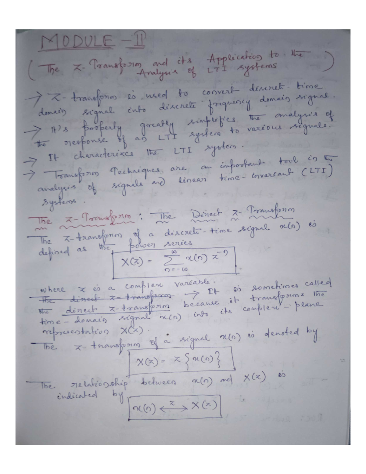 Module II - details description - Digital Signal Processing - Studocu