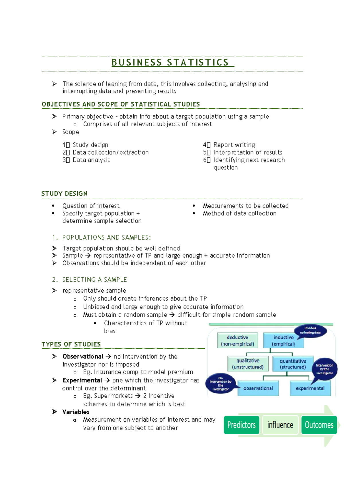 Business statistics - BUSINESS STATISTICS The science of leaning from ...