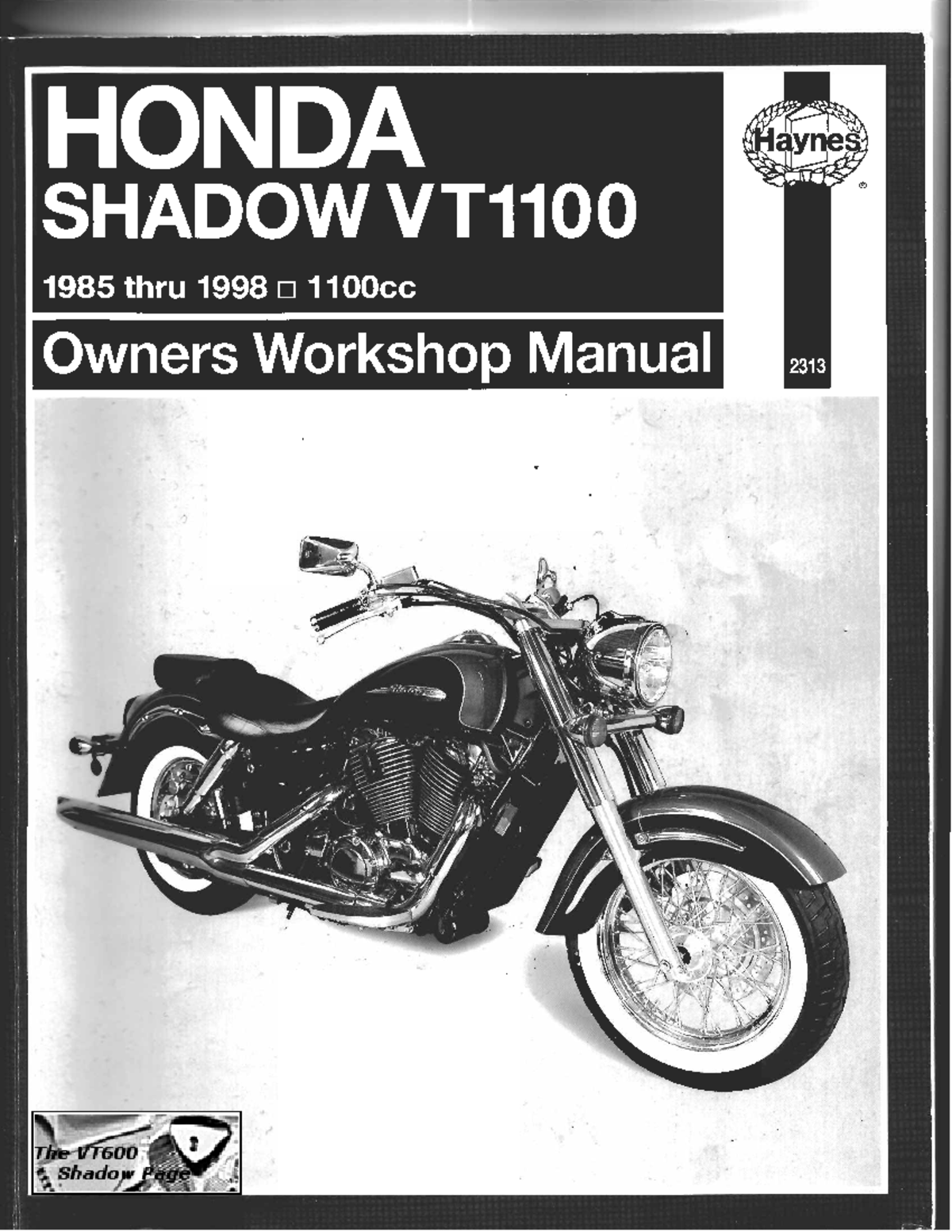 217 honda vt1100 shadow 85 98 haynes service manual eng - Mecanica de ...