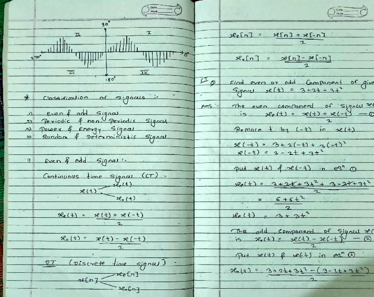 Ss unit 1 hand written notes - Electronics and Telecommunication ...