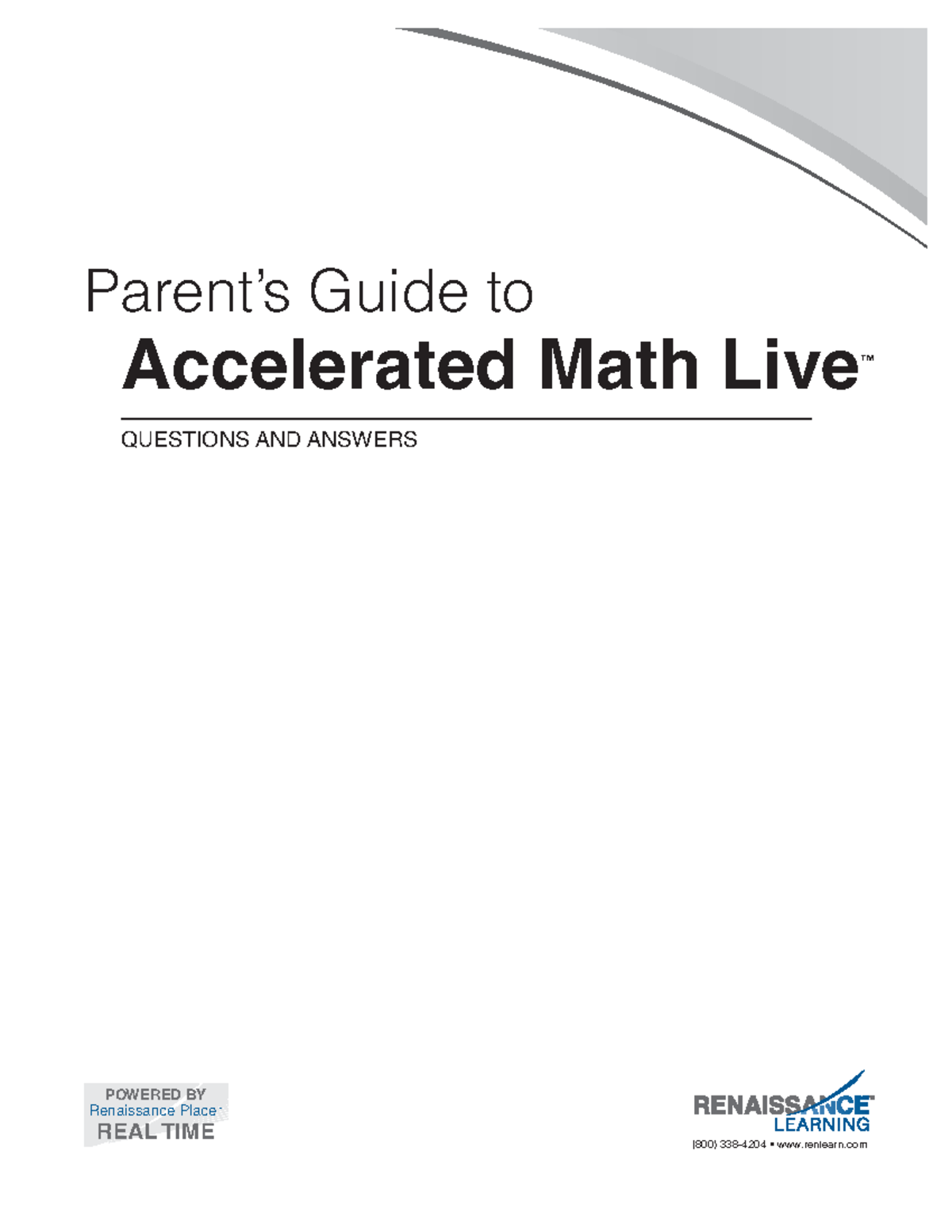 Parents Guide to Accelerated Math - (800)฀338-4204฀•฀renlearn Parent’s ...