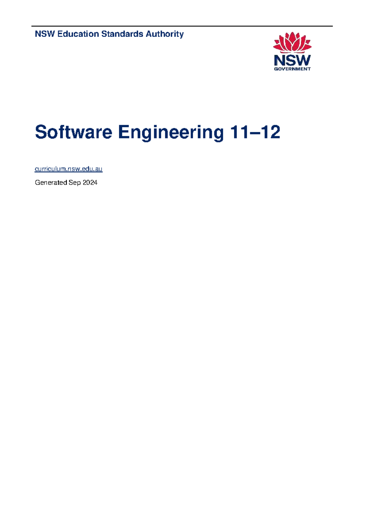 Software Engineering study notes nesa syllabus guideline - NSW ...