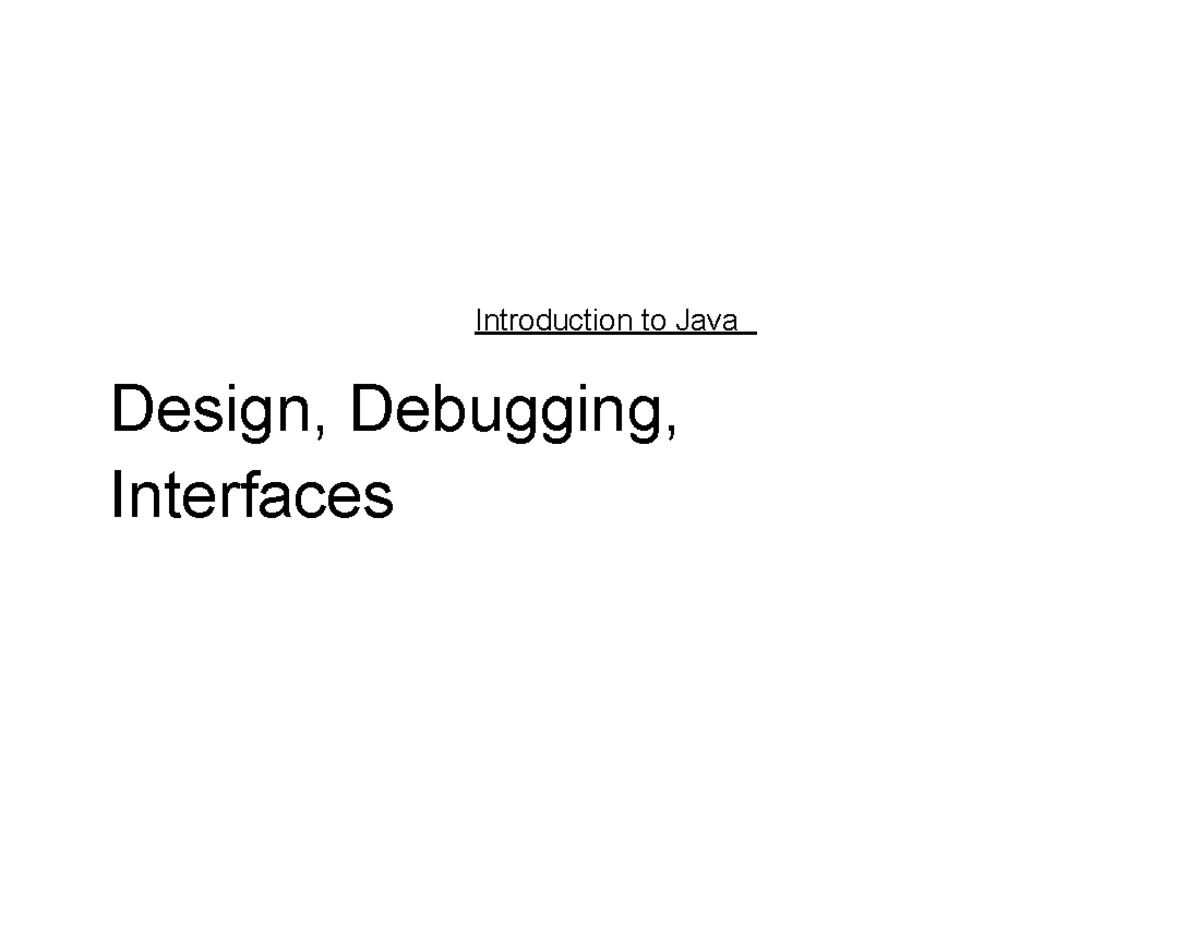 Design debugging - These are the notes to study.These are highly ...