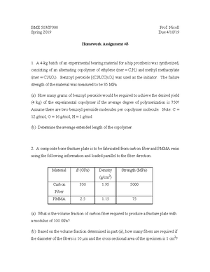 Homework 3 Solutions - BME Prof. Nicoll Spring 2019 Due Homework ...