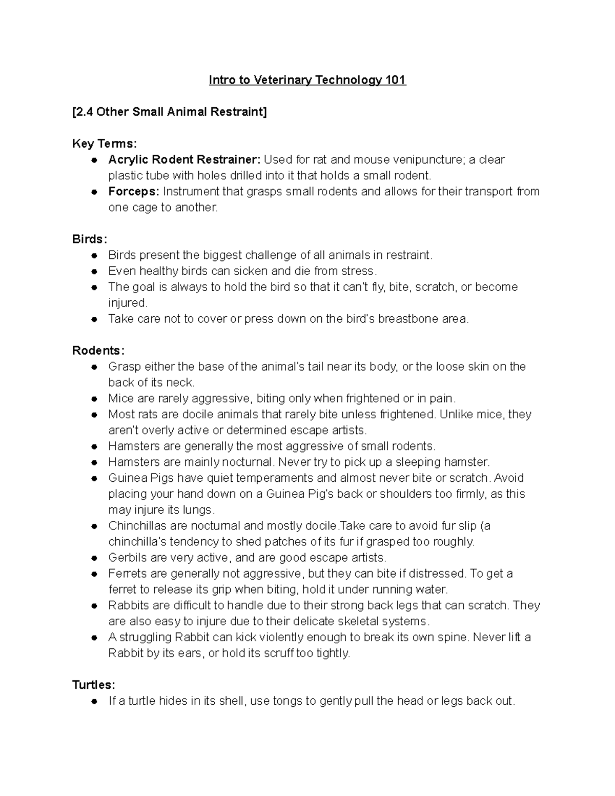 Intro to Veterinary Technology 101 2 - Forceps: Instrument that grasps ...