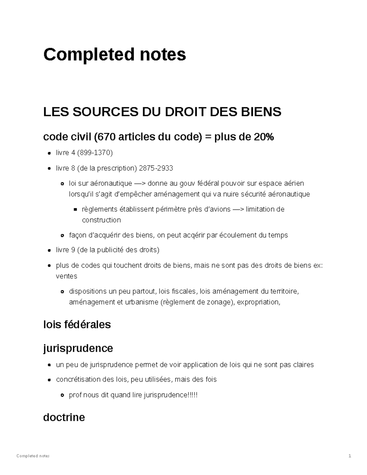 Completed notes a1f463e3c2234a5595ad497b5e54878 c - Completed notes LES ...