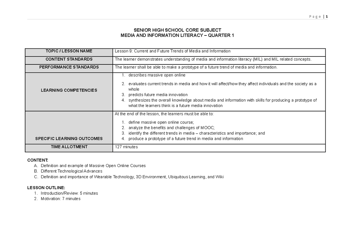 473850299 Lesson 9 Current and Future Trends in Media and Info TG 1 ...