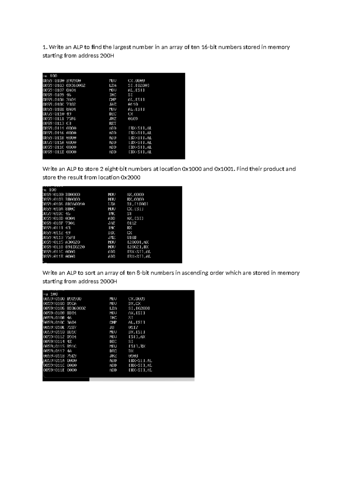 Lab1 practice - microprocessors notes - Computer Science SL - Write an ...