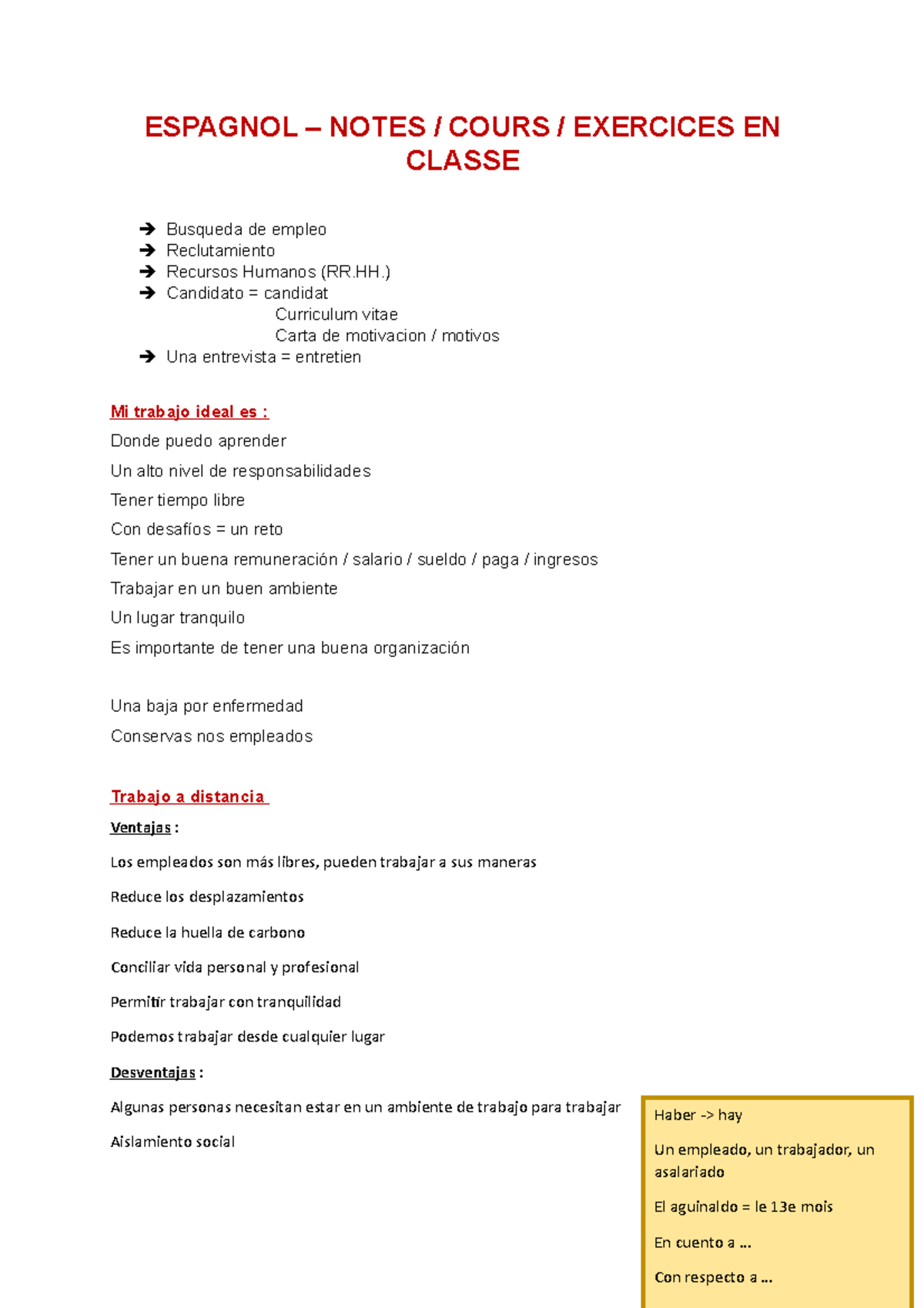 Quels Sont Les Différents Types De Cours D’Espagnol – IMCUI