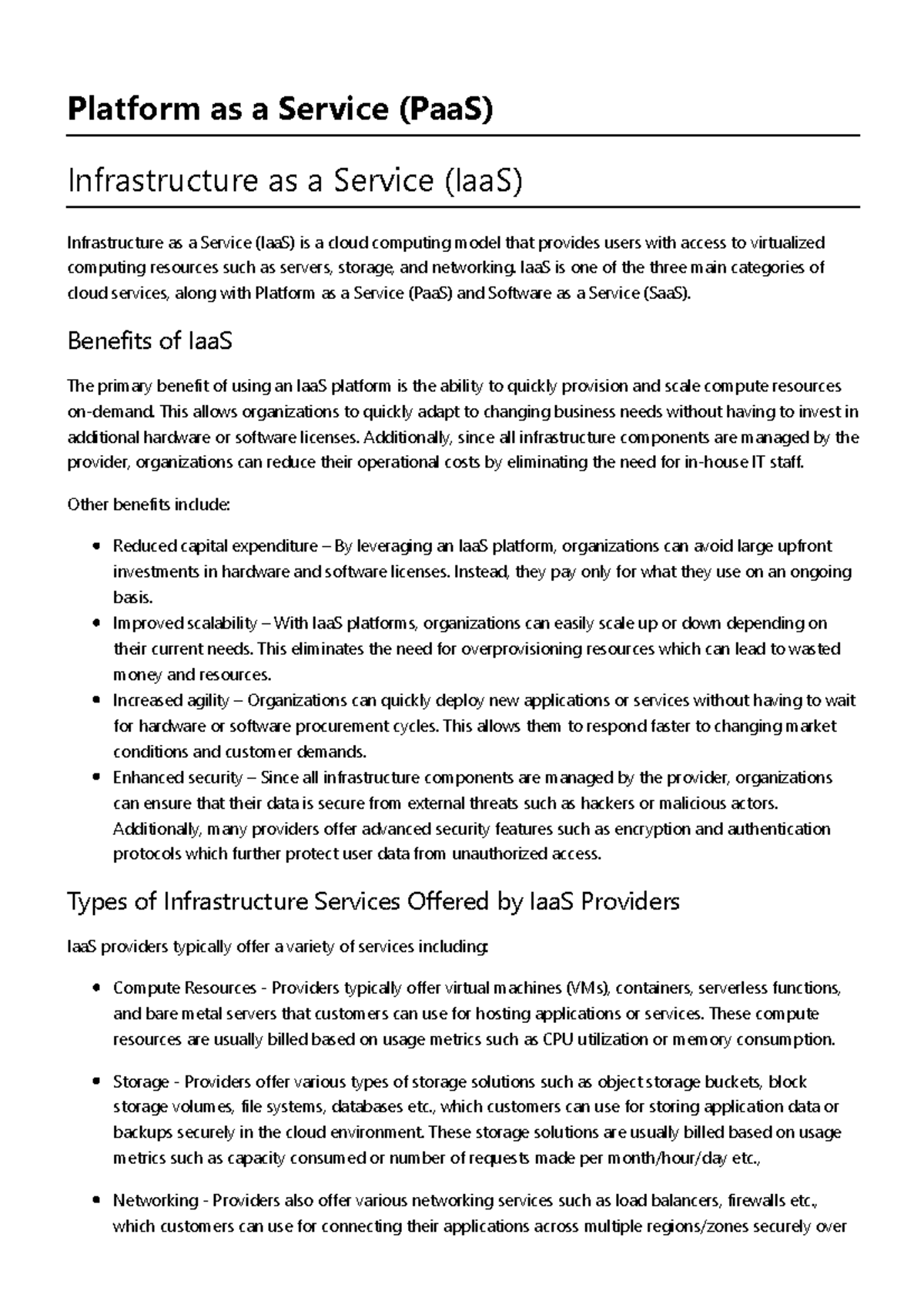 Platform as a Service PaaS in Computer Networks - Platform as a Service ...