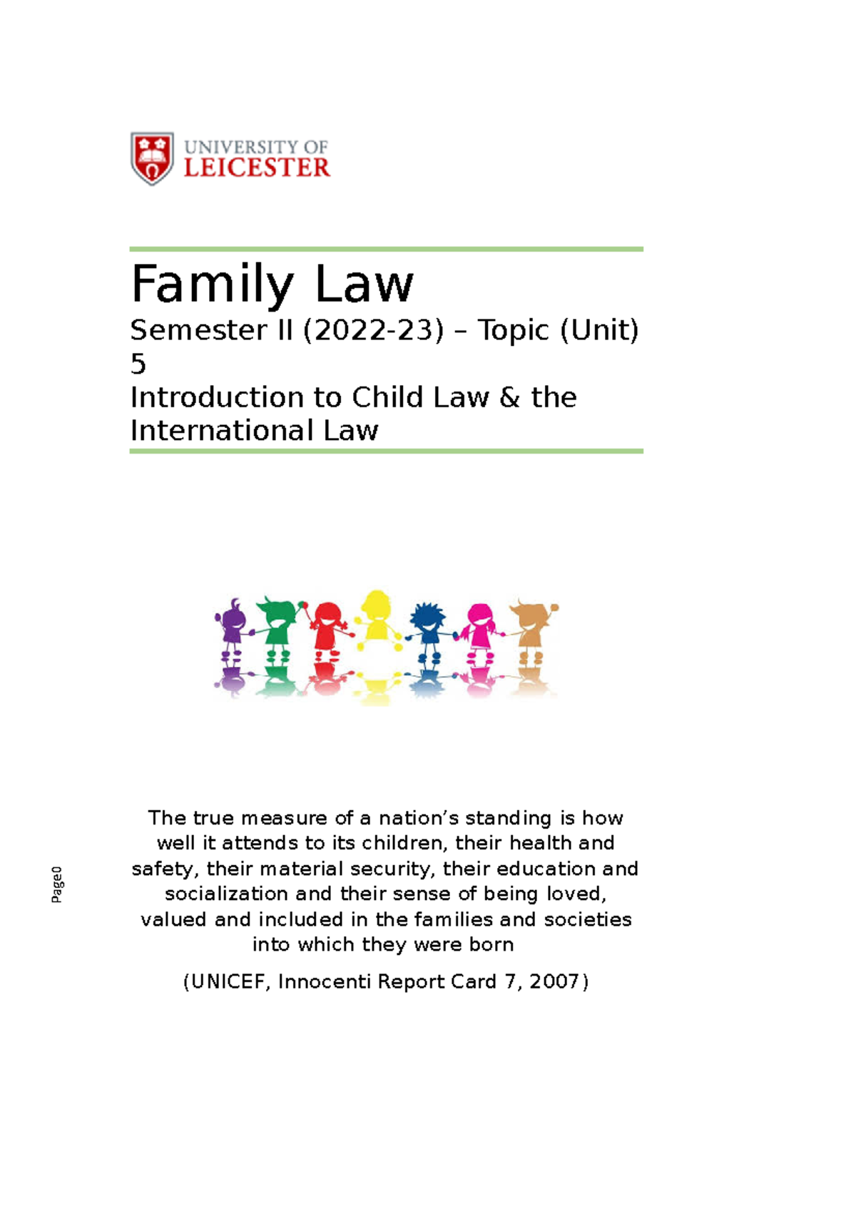 Family Law Handout Topic 5 - Family Law Semester II (2022-23) – Topic ...