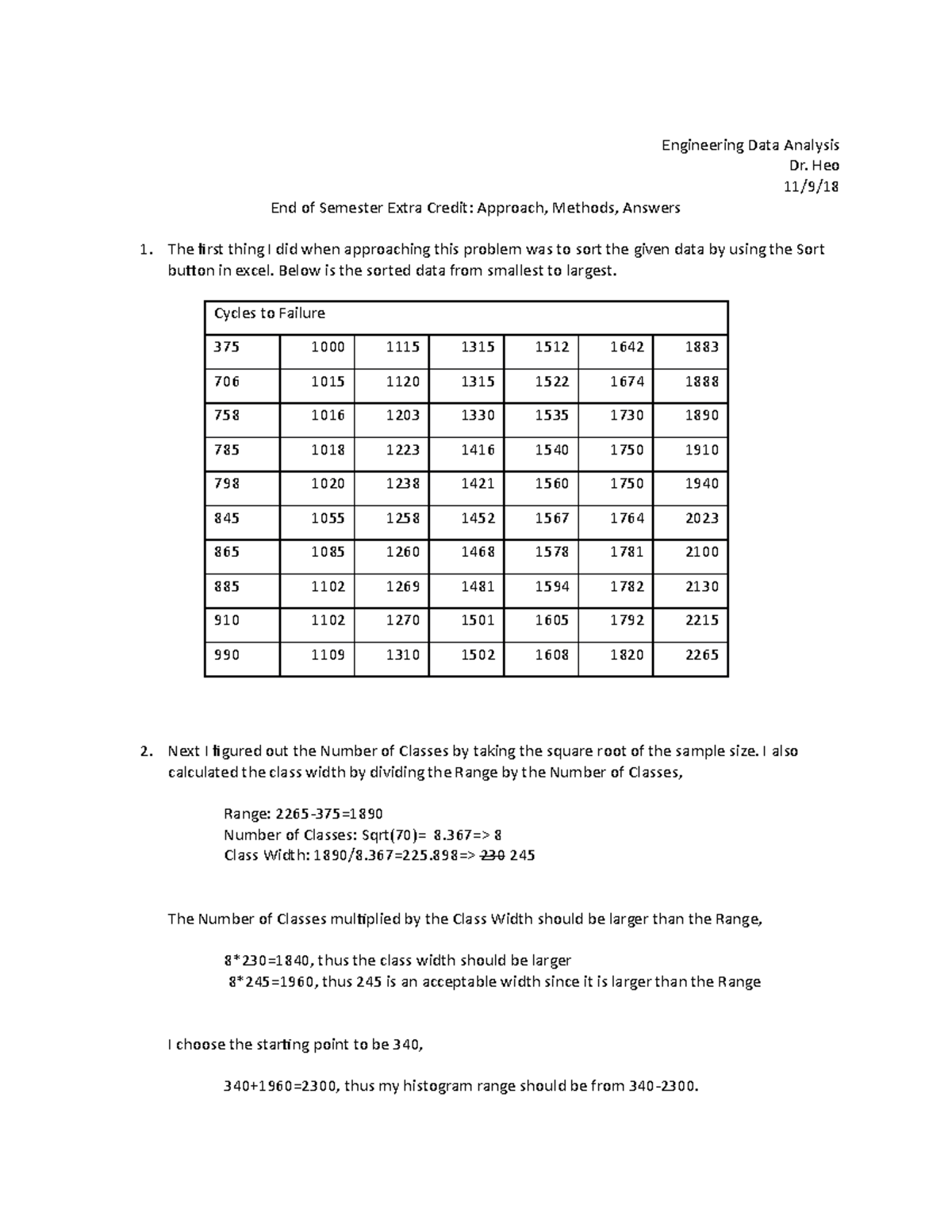 Engineering Data Analysis Extra Credit - Engineering Data Analysis Dr ...