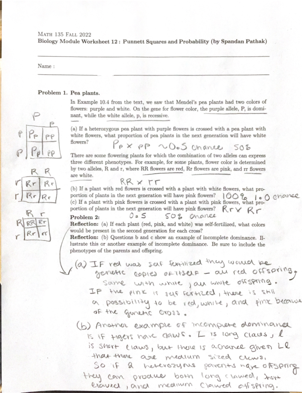 Bio homework WS 12 - MATH135 - Studocu