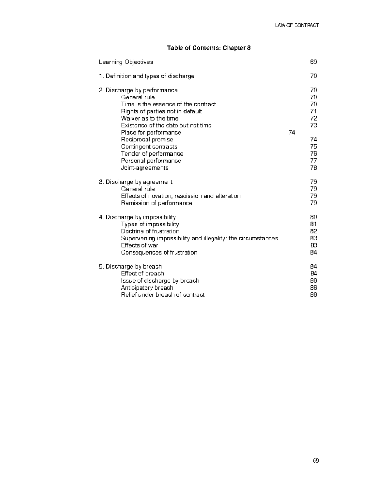 Ch 08 LAW 379 - contract law 436 - Table of Contents: Chapter Learning ...