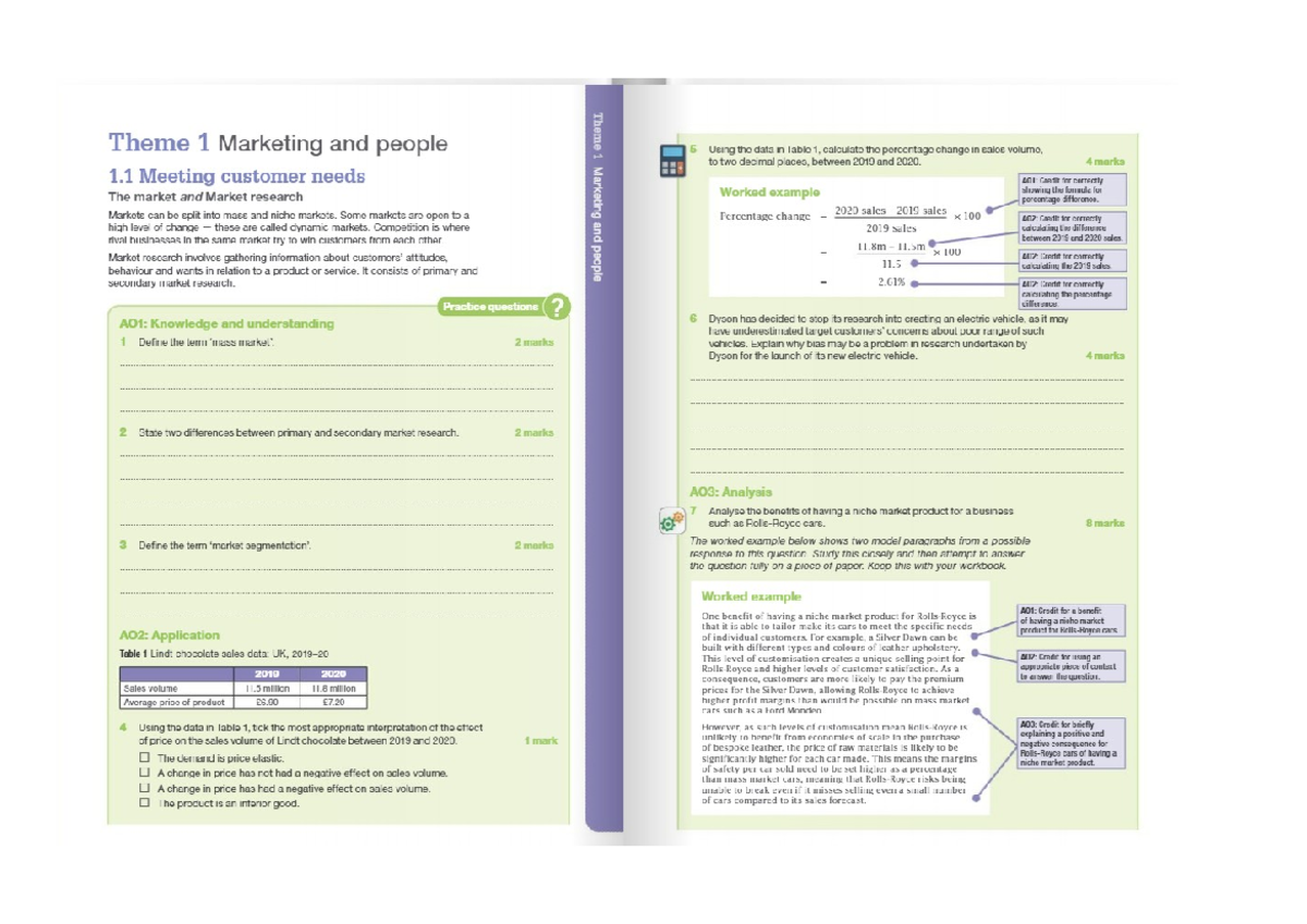 Edexcel Workbook Theme 1 - Studocu