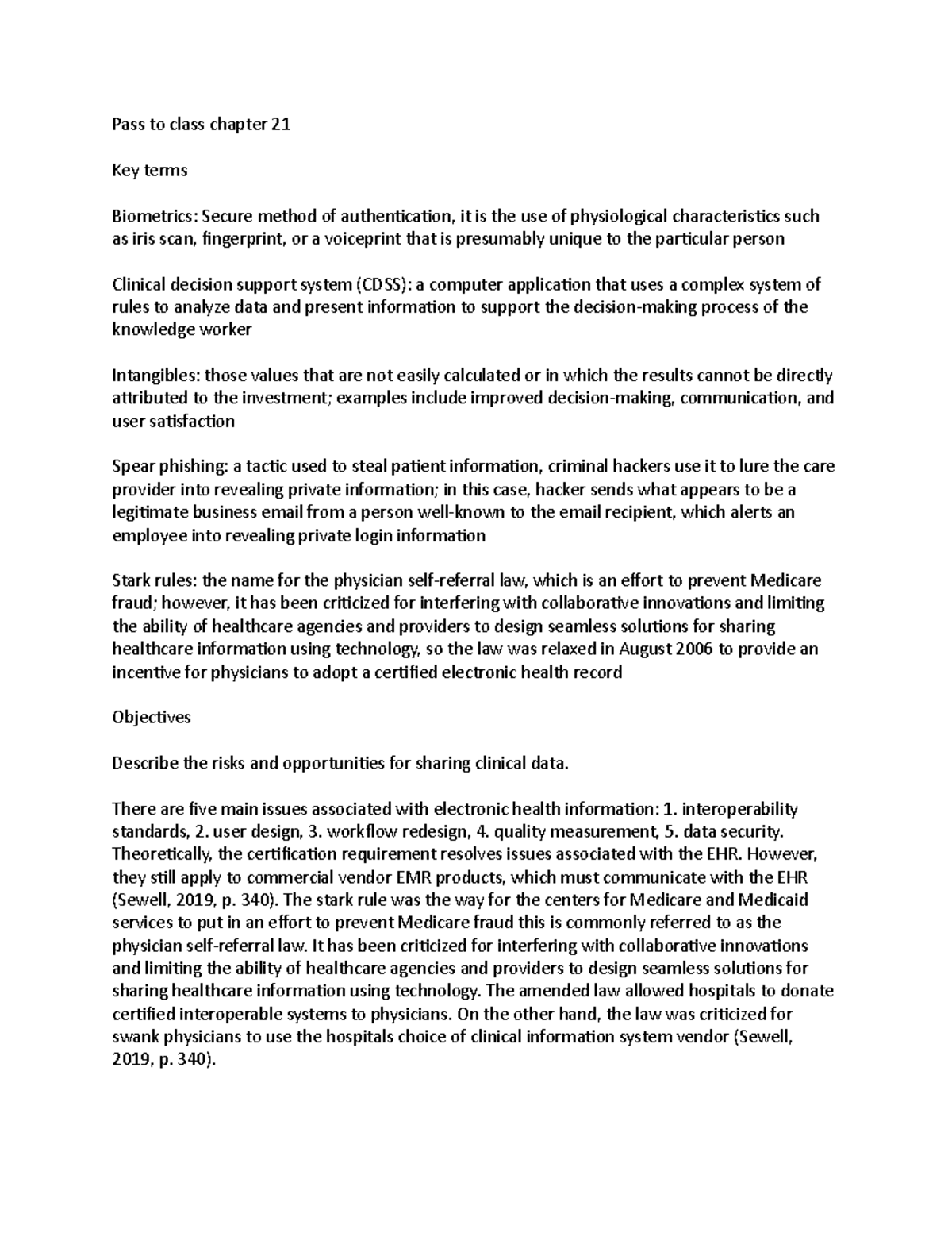 Pass to class chapter 21 and 22 - Pass to class chapter 21 Key terms ...