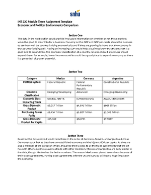 INT-220 Module 4 Assignment - 4-2 Assignment: Foreign Exchange In the ...