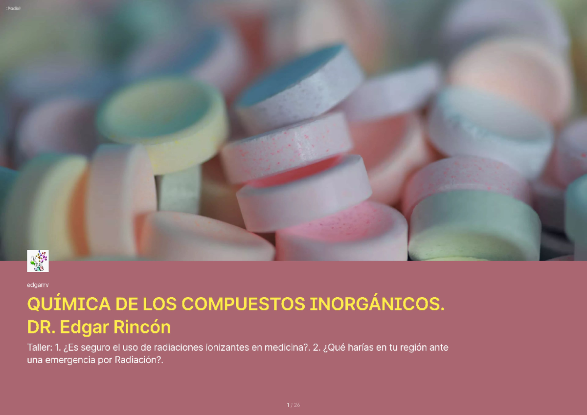 Química DE LOS Compuestos Inorgánicos. DR. Edgar Rincón-slideshow ...