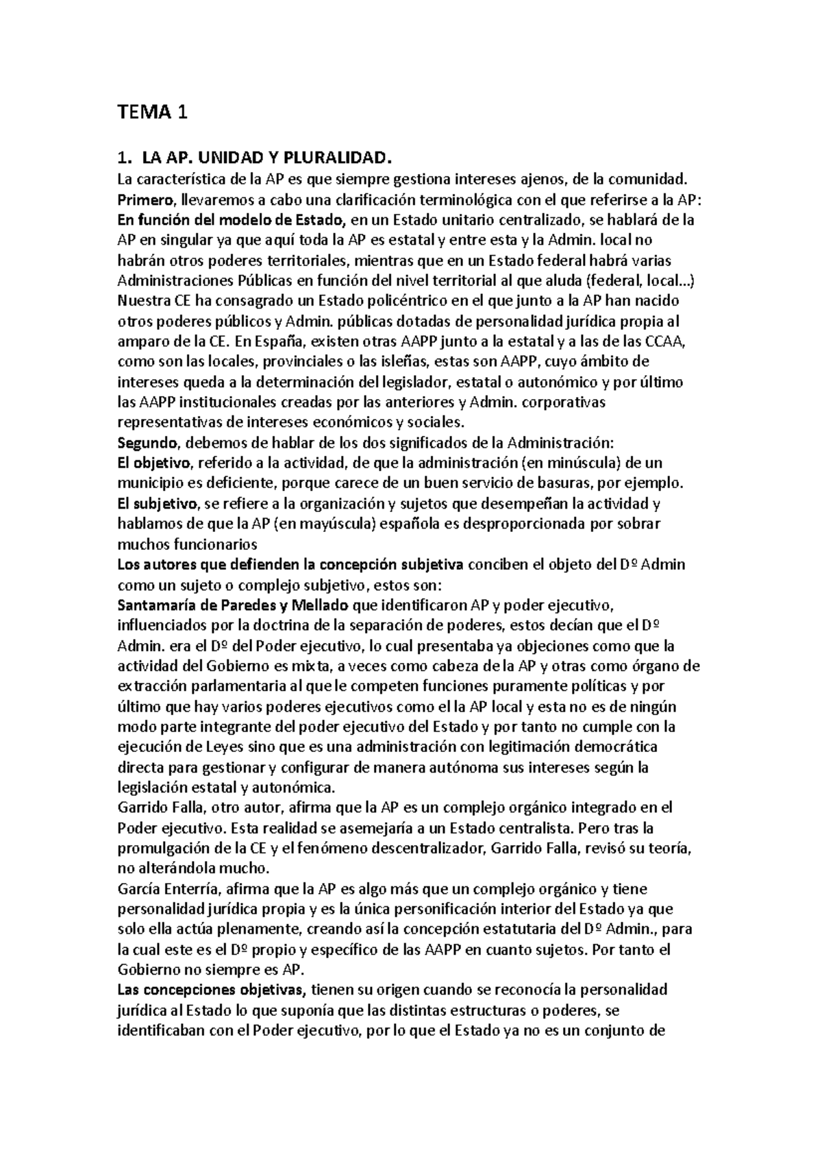 Administrativo I resúmenes - Warning: TT: undefined function: 32 Warning: TT: undefined function ...