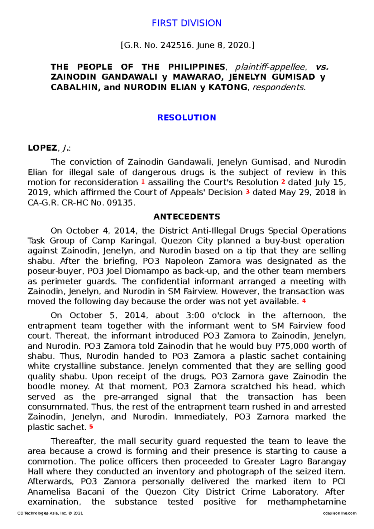 278121-2020-People v - Decided Lopez Case - FIRST DIVISION [G. No ...