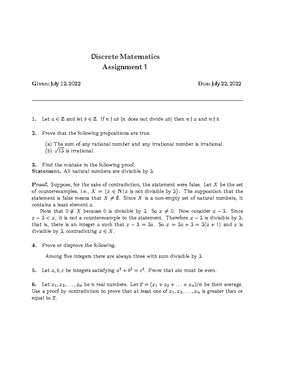 Chapter 1 - Discrete Mathematics lecture notes - Introduction to ...