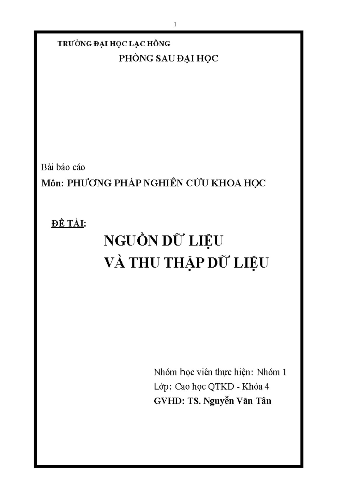 Tieu luan mon phuong phap nghien cuu khoa hoc nguon du lieu va thu thap ...