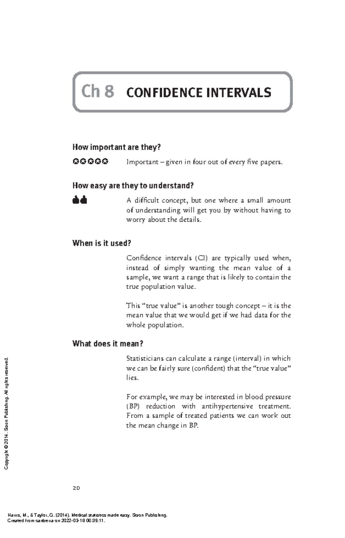 Medical Statistics Made Easy - ( Statistics Which TEST Confidence ...