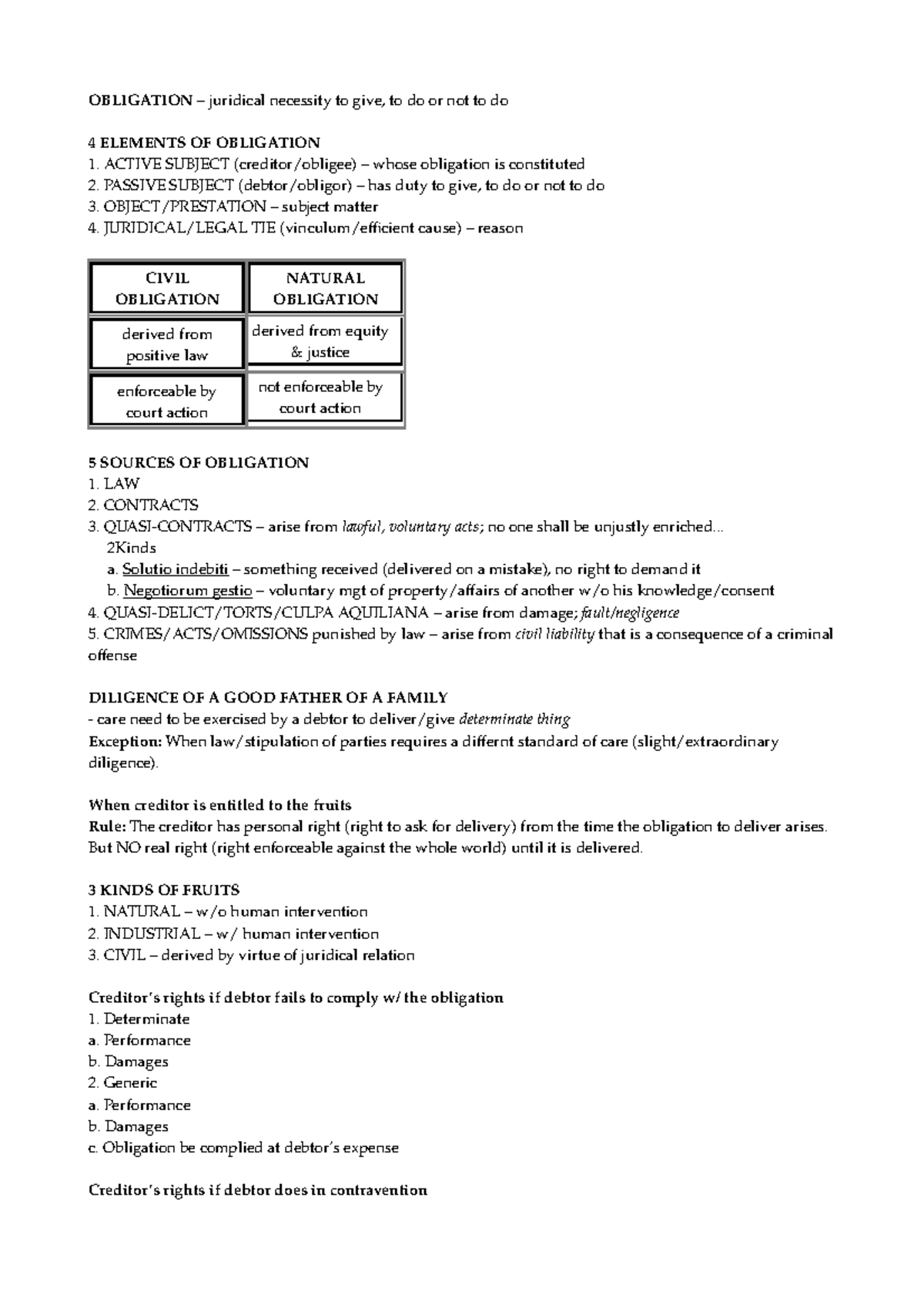 295837117 Obli Con Midterms Reviewer - OBLIGATION ...