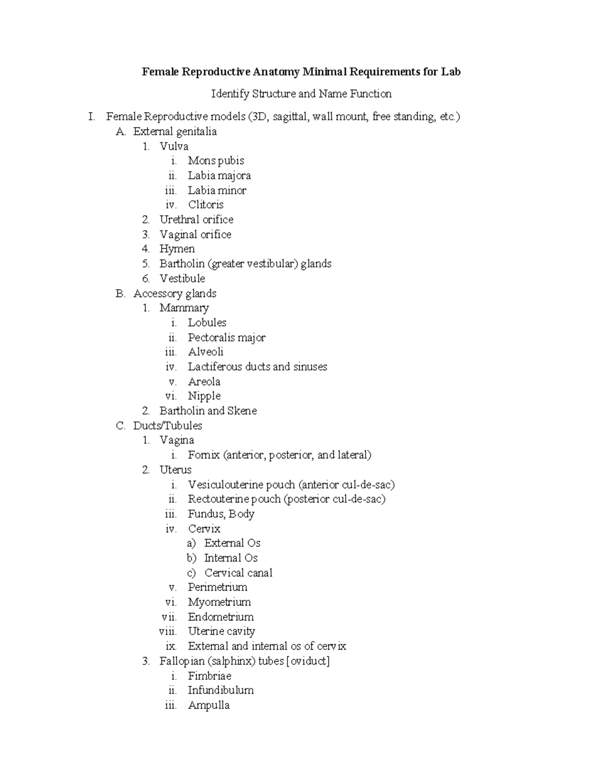 Female Reproductive System Study Guide - Tagged - Female Reproductive ...