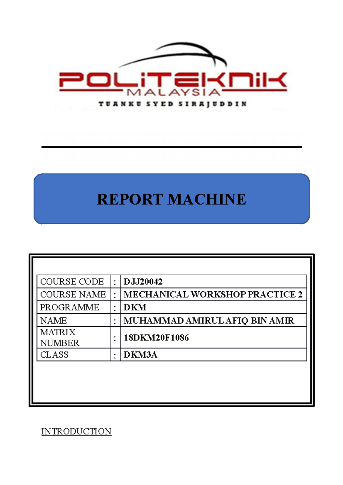 Report Mechine of workshop technologies - Operating System - Studocu