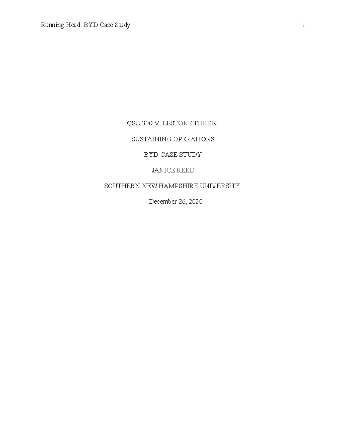 QSO 300 Milestone Three JR - QSO 300 MILESTONE THREE: SUSTAINING ...