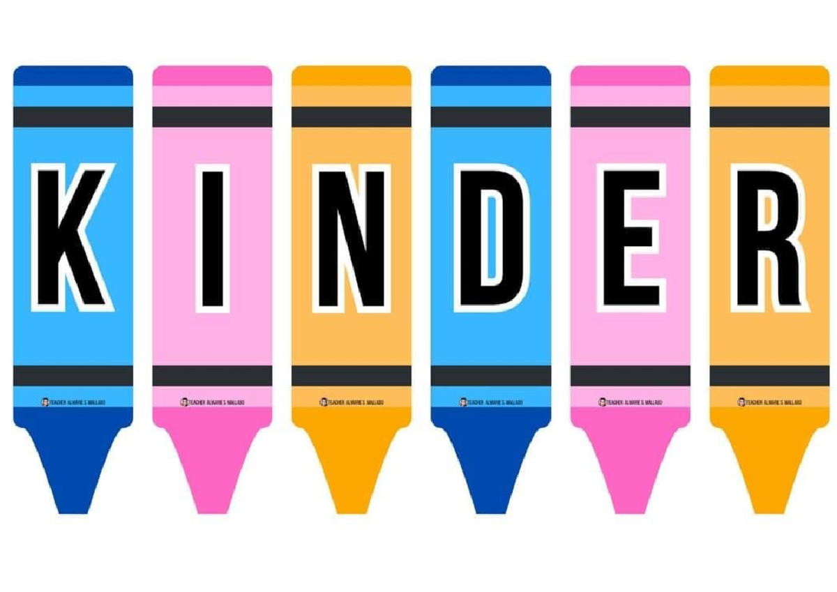 Kindergarten-crayons - Education - K I N D R D Quee Proof K I N D R D ...