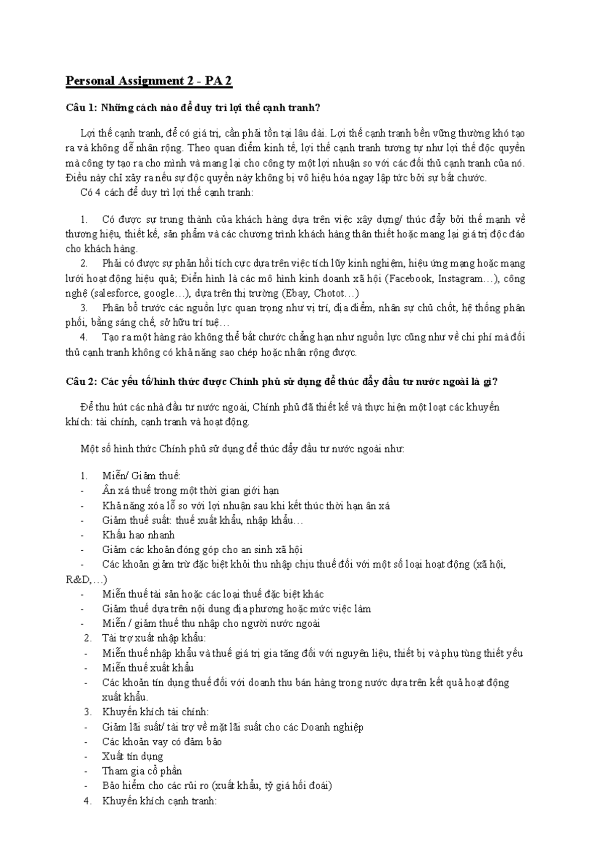 Tối thứ sáu-Nguyễn Ngọc Thảo Nguyên - Personal Assignment 2 - PA 2 Câu ...