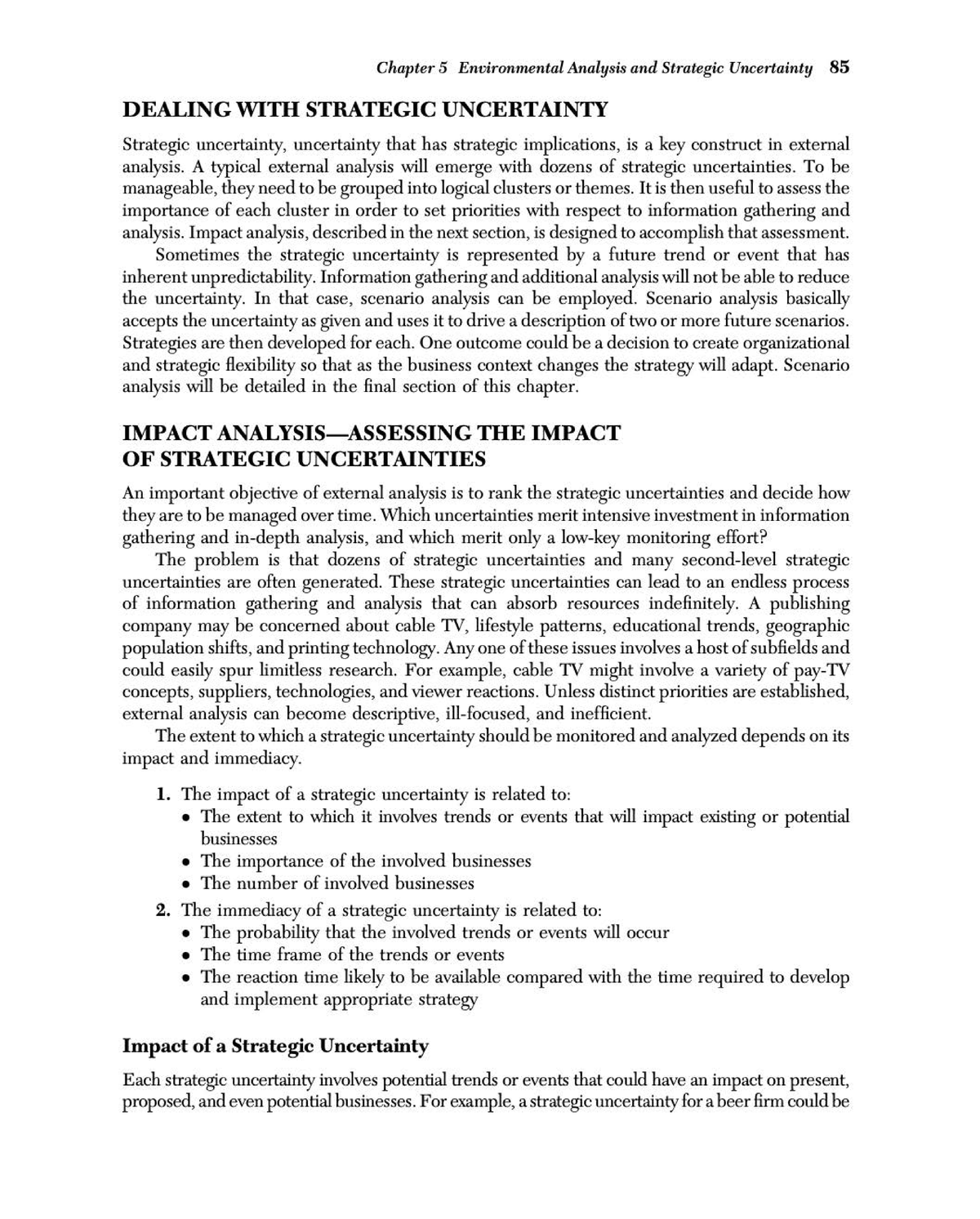 Week Two - Impact Analysis Workshop Content - Marketing Management ...