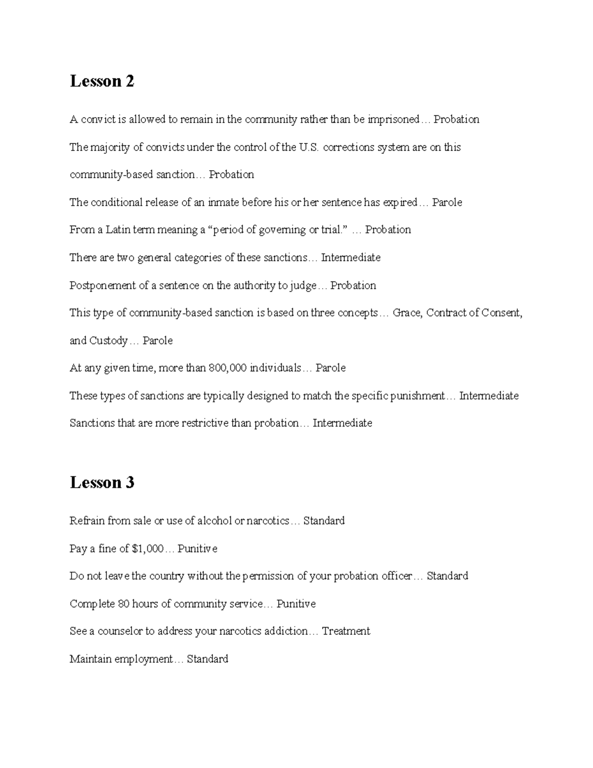 Module 12 - Lecture notes 12 - Lesson 2 A convict is allowed to remain ...