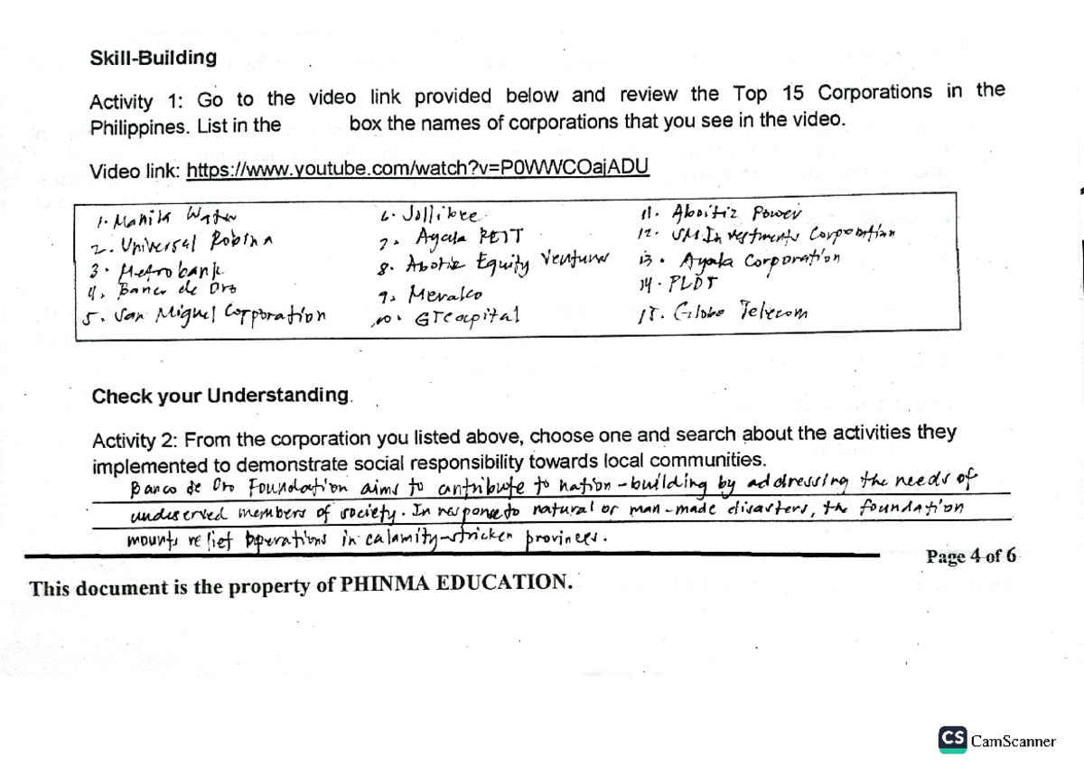 BAM 193 Modules - Activity 1: Go to the video link provided below and ...