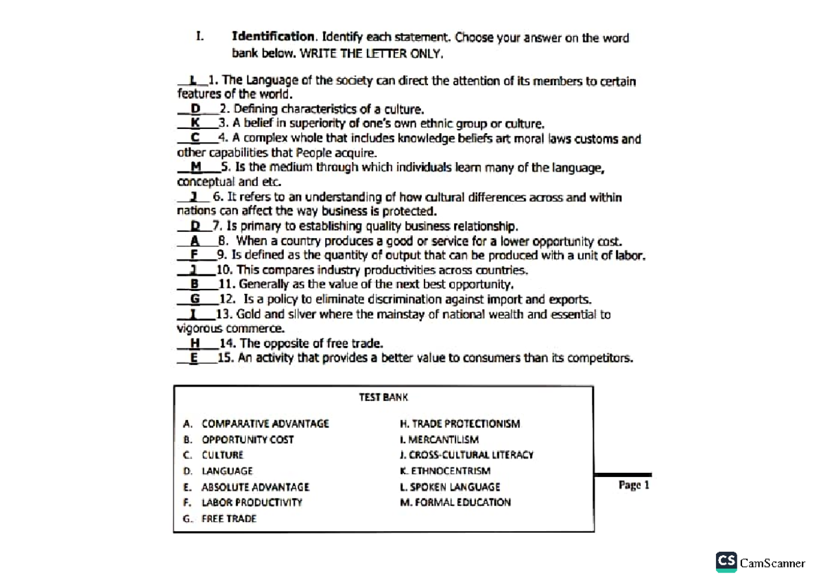 IBT - Question and answer - Accountancy - CamScanner CamScanner - Studocu