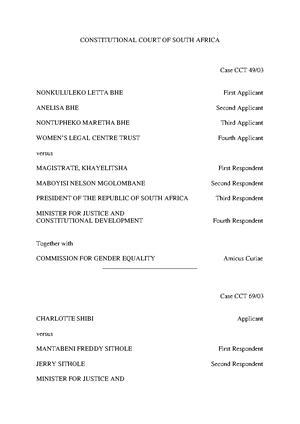 African Customary Law(LAC500) - AFRICAN CUSTOMARY LAW LAC © STADIO No ...
