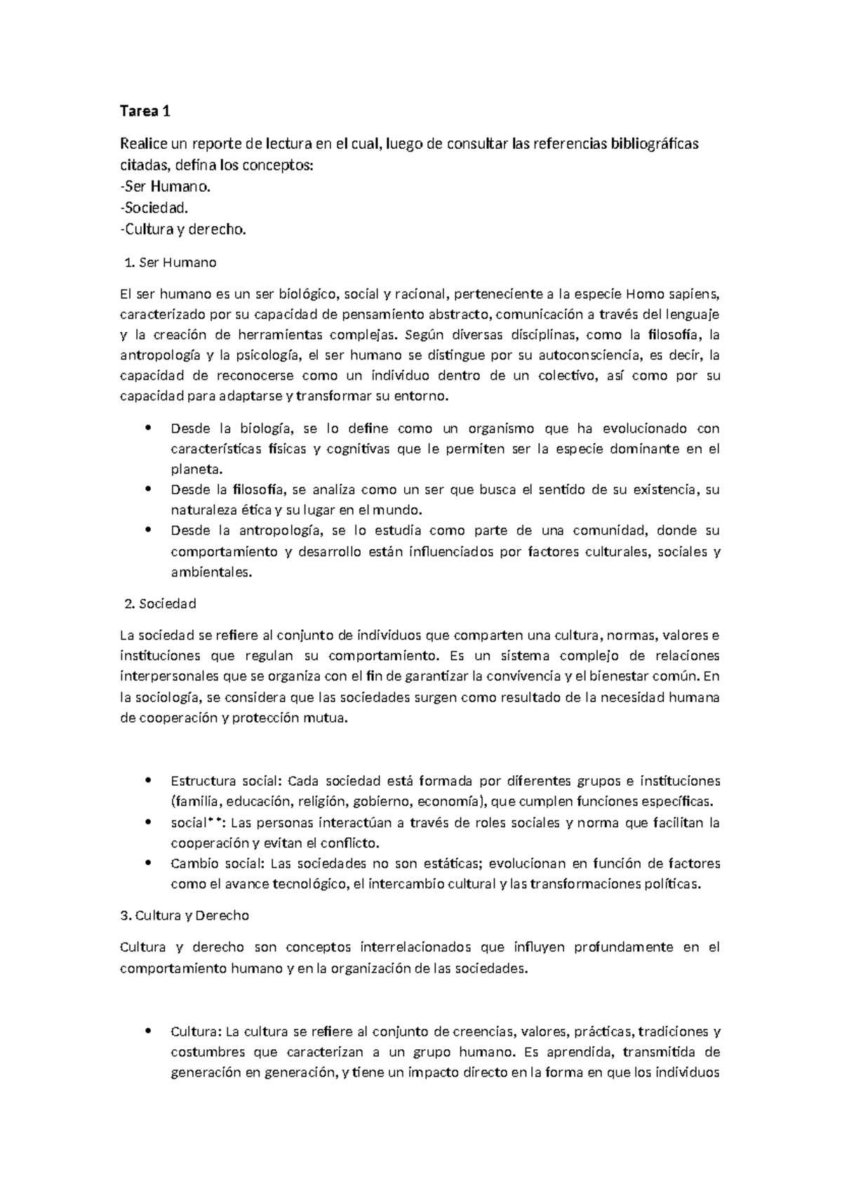 Tarea 1 - llkkkk - Tarea 1 Realice un reporte de lectura en el cual ...
