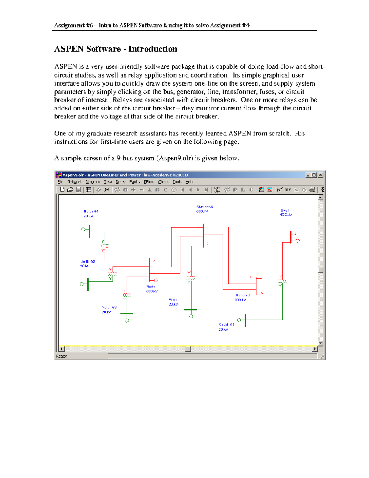 5223 A06 - Assignment Intro to ASPEN Software using it to solve ...