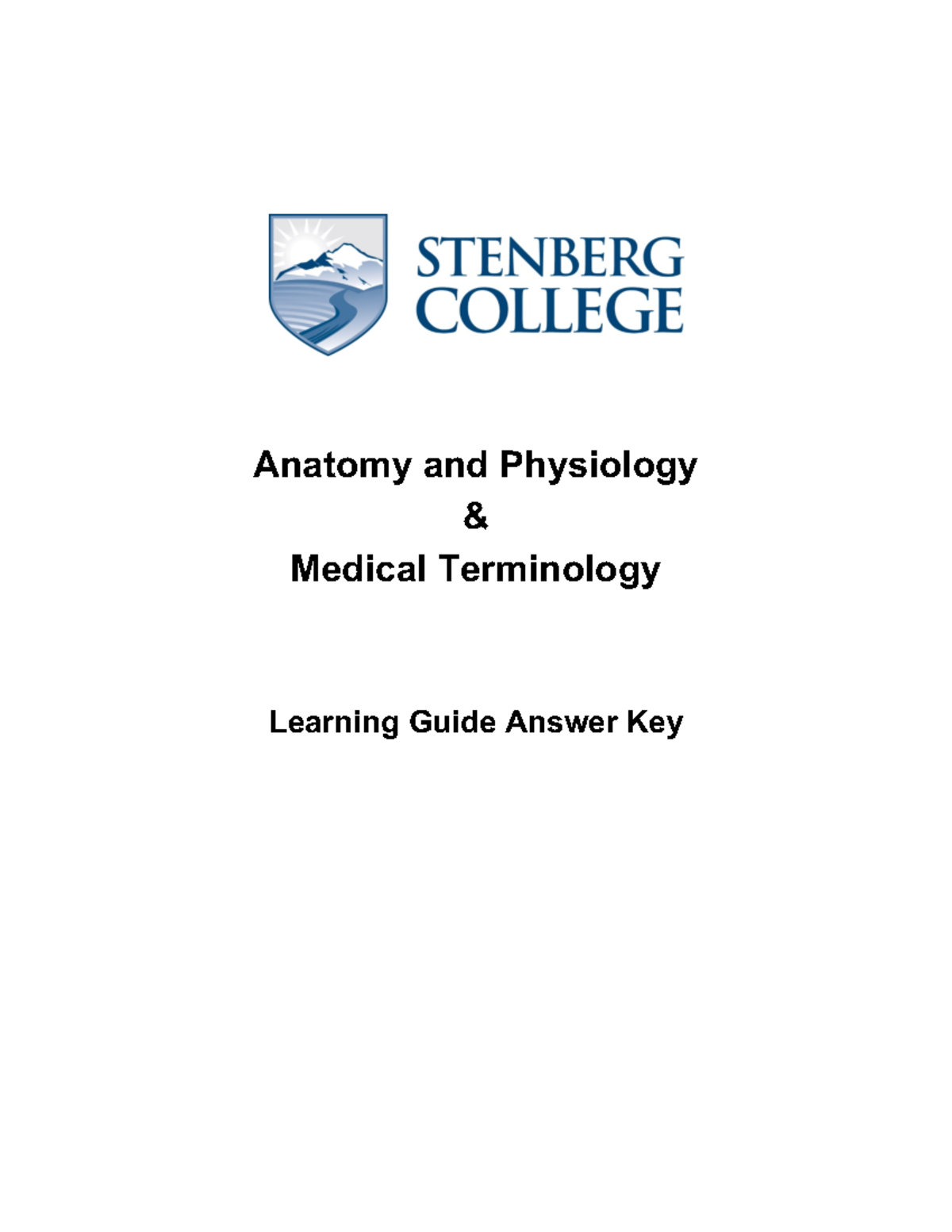 AP Learning Guide Answer key - Anatomy and Physiology & Medical ...