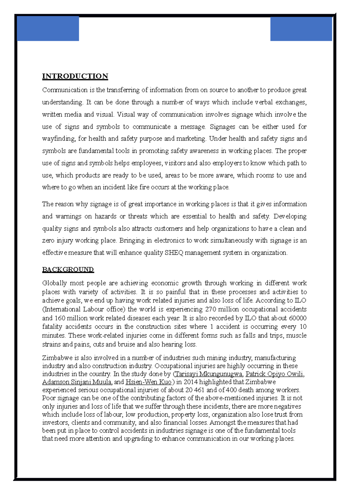 Signage%20 Research - INTRODUCTION Communication is the transferring of ...