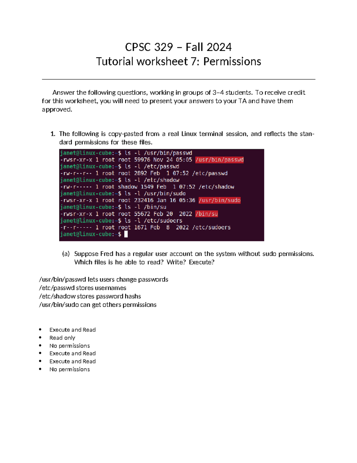 WS7 - Permissions - Tutorial worksheet 7 - CPSC 329 – Fall 2024 ...