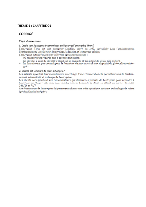 CEJM2 Cours Thème 5 Chap 5 Droit - Droit THÈME 5: LES MUTATIONS DU TRAVAIL Chapitre 5: Comment ...